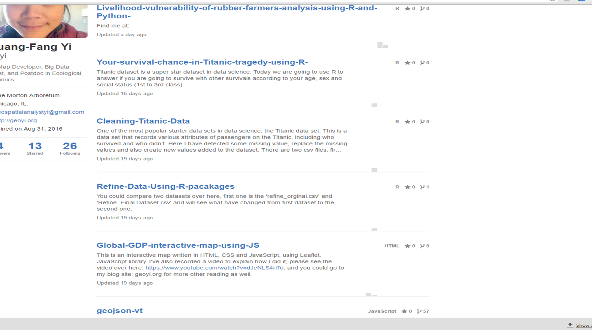 Finally got my GitHub account and some other useful resources for RStudio for Git, GitHub ...